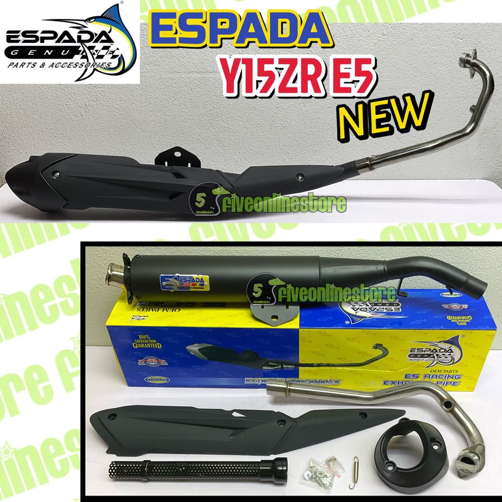 Exhaust Espada STD Cutting E4 E5 V5 E6 E7 BP1 BP2 LC135 Y15ZR Y16 RS150 RSX VF3i W125 NVX VARIO ...