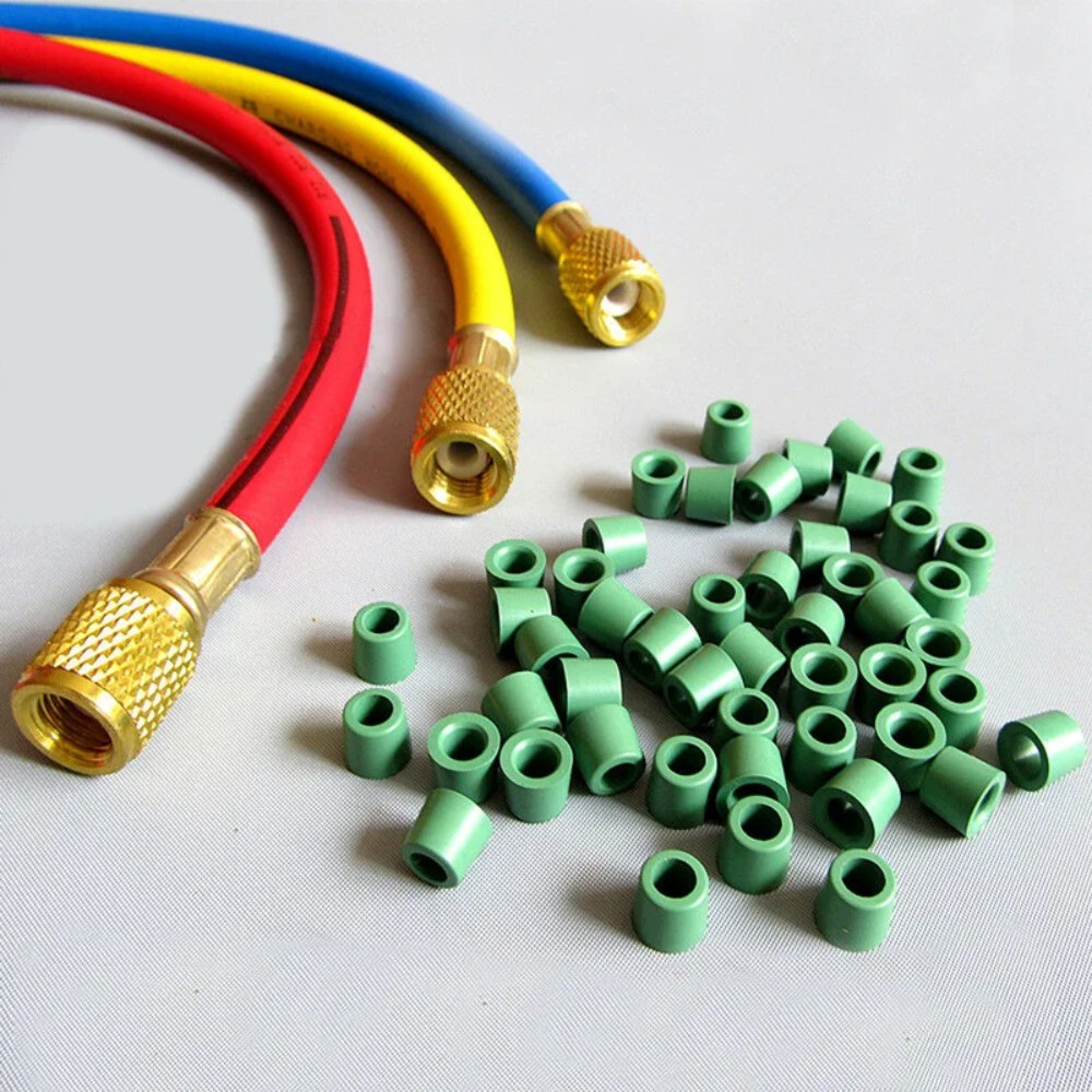 50Pcs 1/4'' Valve Charging Hose Gasket / Car Air Conditioning O-Ring ...