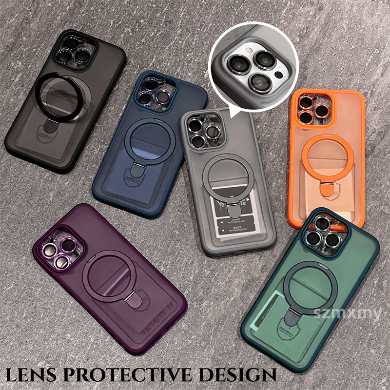 Frosted Titanium Primary Color Anti-fingerprint Magnetic Phone Case for ...