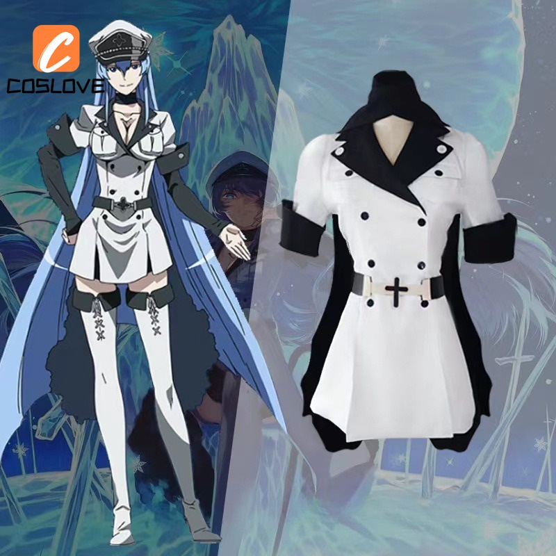 Japan Anime Akame ga KILL Esdeath Cosplay Full Set Costume Suit For ...