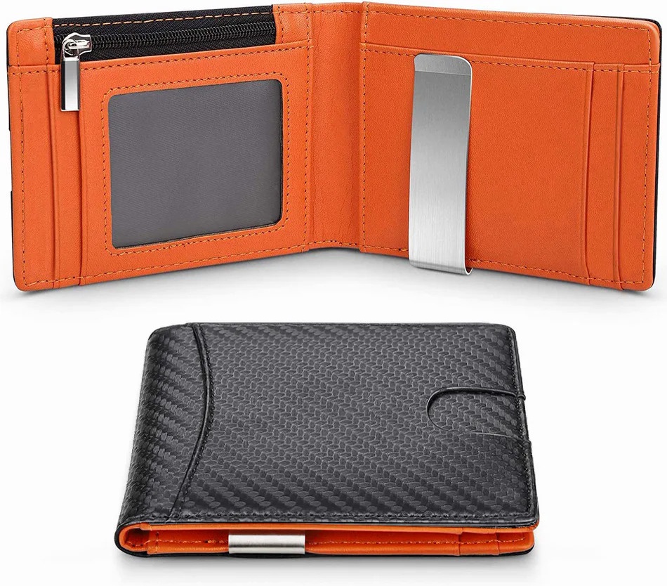 Carbon Fiber Rfid Men Wallets Money Bag Slim Thin Card Man Wallet ...