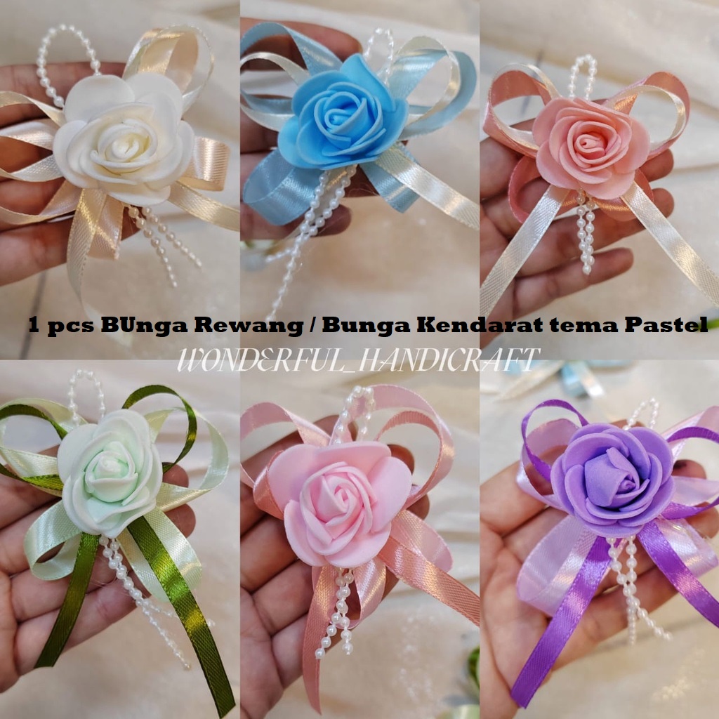 (by pcs) Bunga Rewang Pearl Pastel Series Bunga Kendarat | Shopee Malaysia
