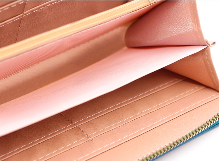 Long Wallet PU Leather Korean Version Ladies Wallet Hand Strap Mobile ...