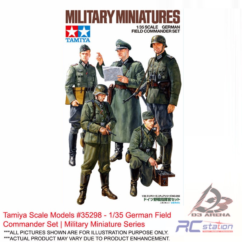 Tamiya Scale Models #35298 - 1/35 German Field Commander Set | Military ...
