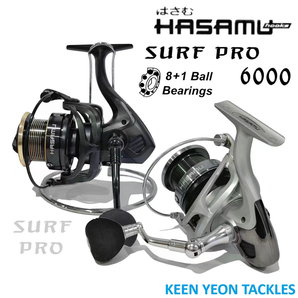 HASAMU SURF PRO 6000 FISHING REEL (SPINNING) | Shopee Malaysia