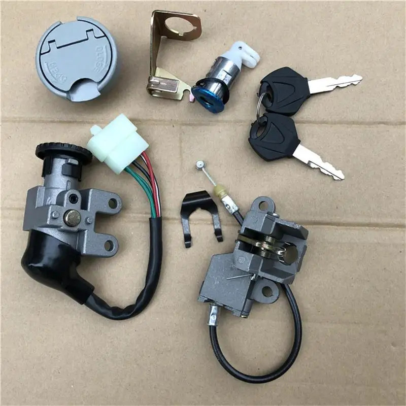 Lgnition Switch Lock 5 Wire Scooter Ignition Switch Contact Key Set For ...