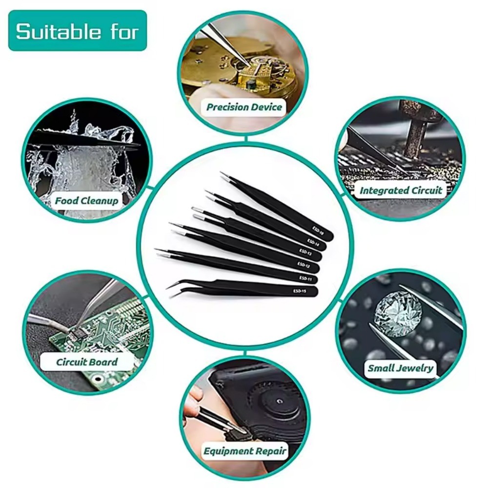 Stainless Steel Anti-static Tweezers - Car Body Sheet Metal /Mobile ...