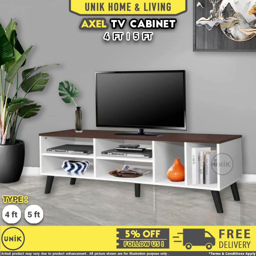 [UNIK] AXEL TV Hall Cabinet Console Media Unit with Compartments ...