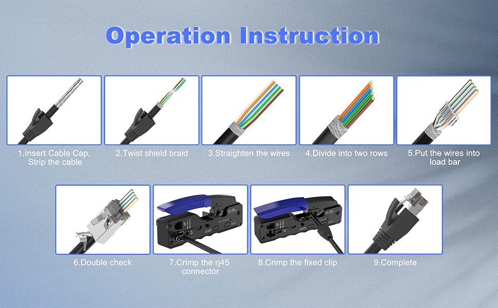 Zoerax Pass Through Cat6a/Cat7 Connector With Strain Relief Boots ...
