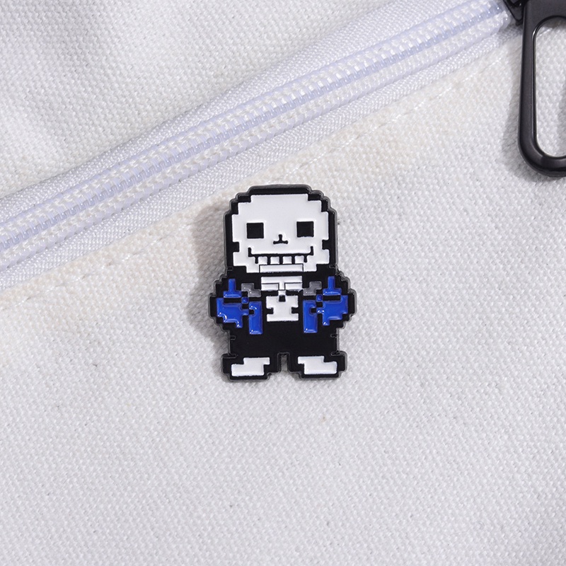 Undertale Game Series Enamel Pin Sans Cosplay Cartoon Backpack Badge ...