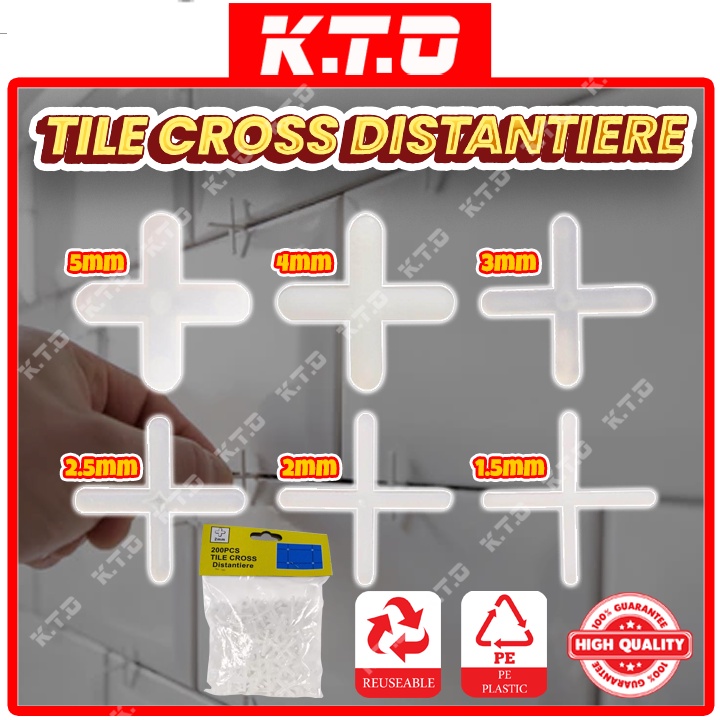 200PCS Tile Cross Mosaic Tile Spacer for Tiles Spacing Control 1.5MM, 2 ...