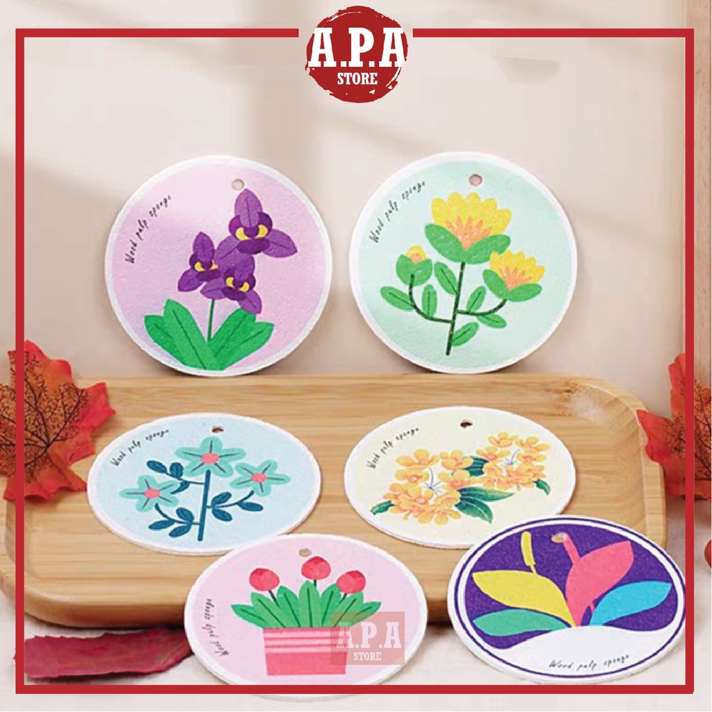 APA Compressed Wood Pulp Sponge Dishwashing Sponge Kitchen Cleaning ...