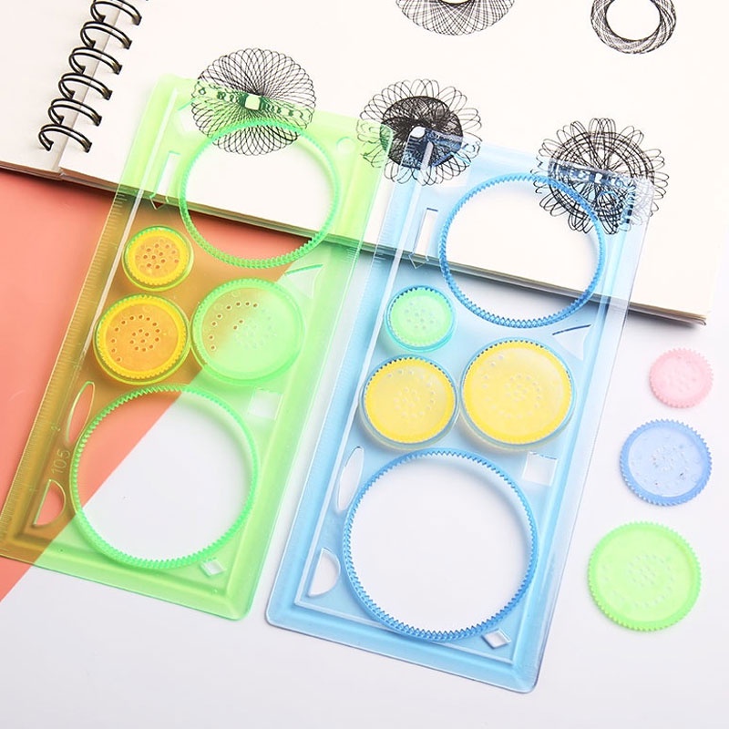 Creative Magic Ruler Spirograph Set Kids Drawing Geometric Template Art Drafting Children ...