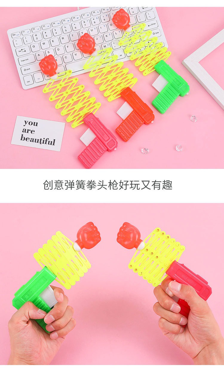 MILLIE Retractable Fist Shooter Trick Toy Gun Funny Child Prank Toys ...