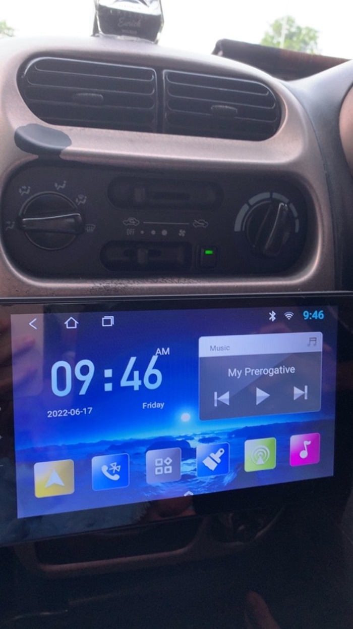 Casing Android Perodua Kenari 2000 - 2009 Black Dashboard Audio Android ...