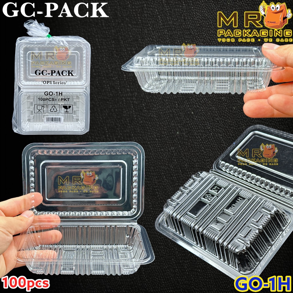 OPS - OP1H - BENXON Plastic Tray [ 100pcs± ] Bakery Disposable Plastic ...