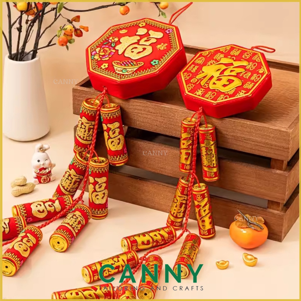 CNY Decor Artificial Crackers / Petas Tiruan Dekorasi CNY / 假炮竹 新年装饰品 ...