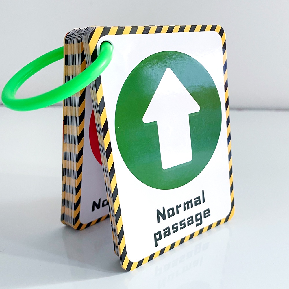 50 Pcs Traffic Signs Flash Cards Homeschool Montessori Educational ...
