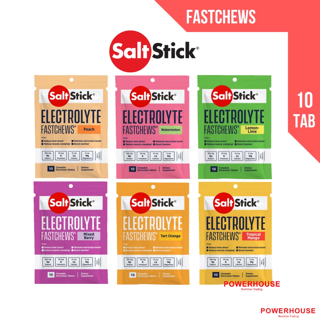 SaltStick FastChews - 10 tablet per pack [Electrolyte, Reduce Cramp ...