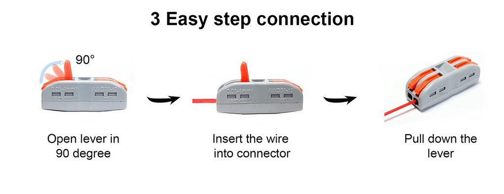 [Luminense] SPL Fast connector Wire Connector Quick Connector Mini Fast ...