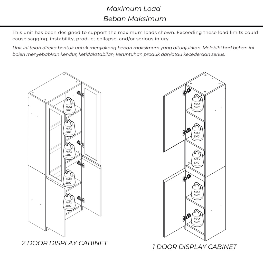 Tomato Home Causa 02 - 9ft Length Kabinet Tv - Tv Wall Unit Up to ...