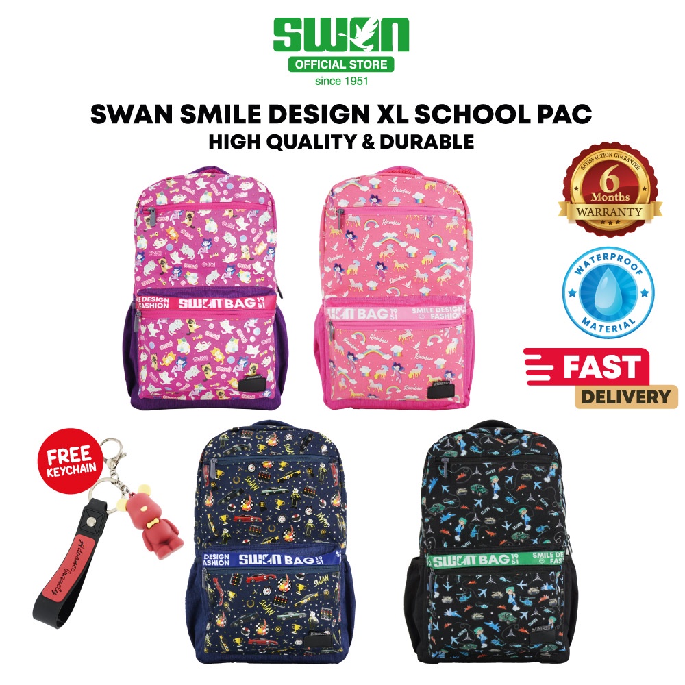 SWAN Smile Design School Pac (XL) Beg Sekolah | Shopee Malaysia