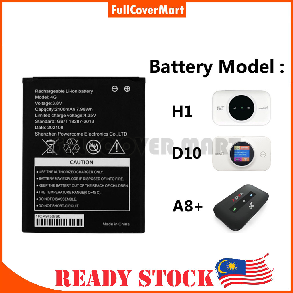 (BAT28) Battery Modem Mifi H1 D10 A8+ Battery WiFi Router MiFi Battery ...