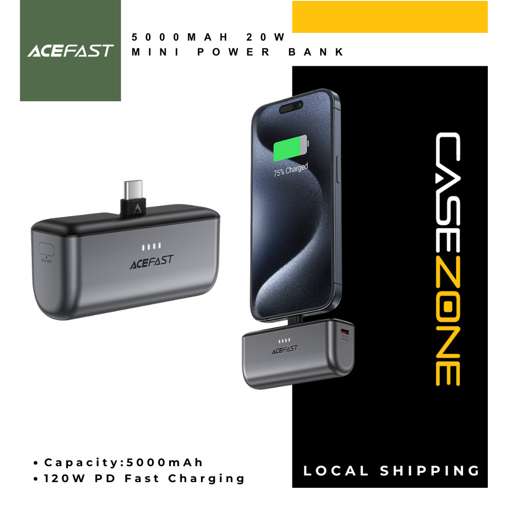 Acefast 20W Fast Charging 5000mAh Capsule Power Bank (M9) (USB-C ...