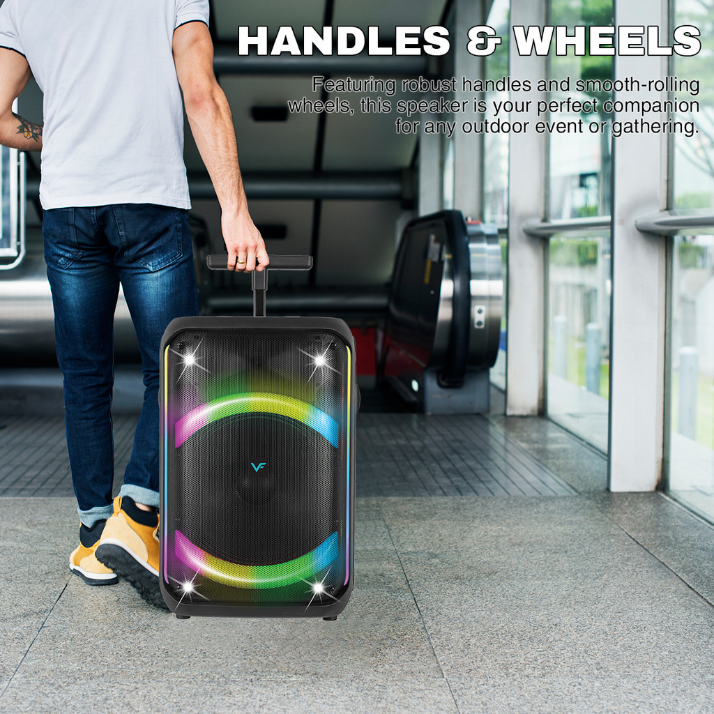 Vinnfier VF Tango 606 WMB 12" Woofer Bass Bluetooth Karaoke Speaker AUX ...