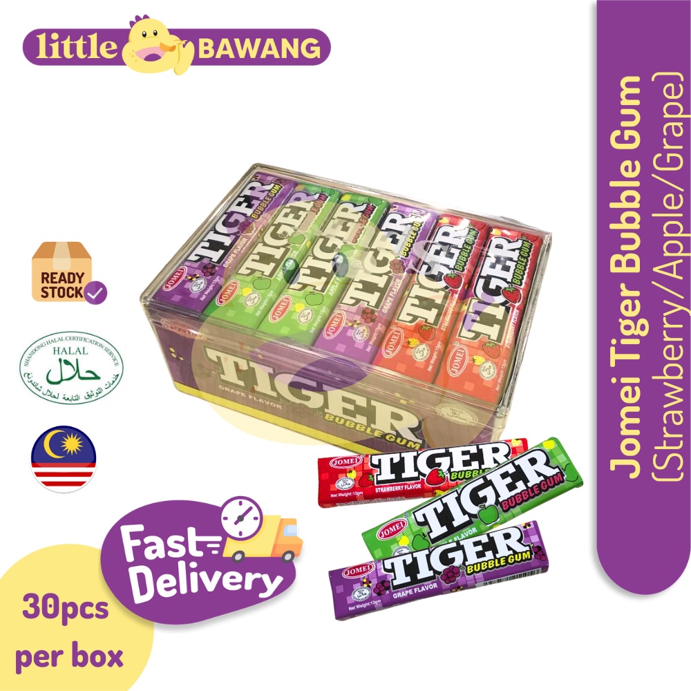 Jomei Tiger Bubble Gum 30pcs per box | Shopee Malaysia