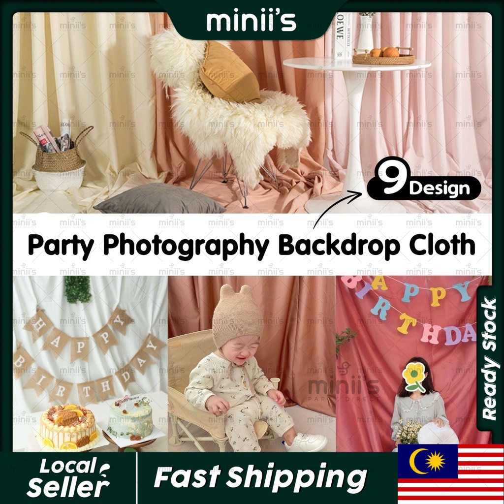 MINIIS PARTY 1.2x1m/1.5x2m/2.4x2m/3mx3m Photography Backdrop Cloth Ins ...