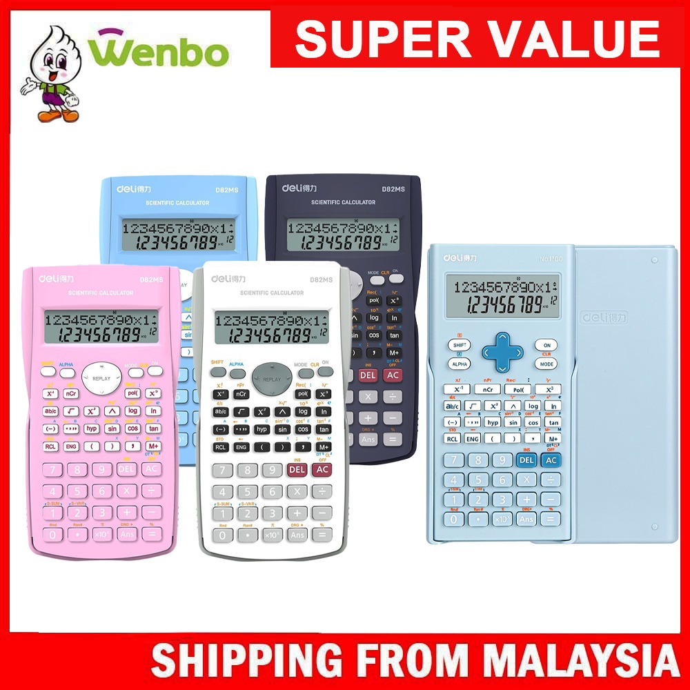 Wenbo Deli Scientific Calculator Mathematics Calculator With Slide ...