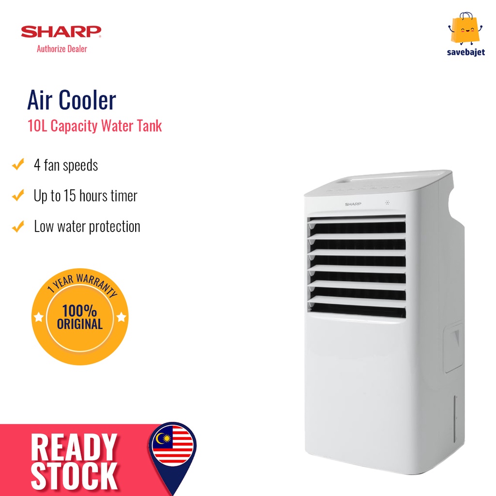 Sharp 10L Air Cooler With Remote Control PJA100TVW | Shopee Malaysia