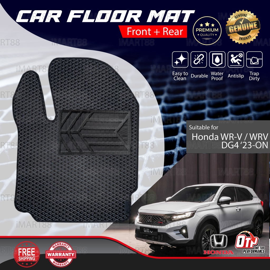 OTP Honda WR-V/WRV DG4 2023-ON Car Floor Mat Red Black Carpet Front ...