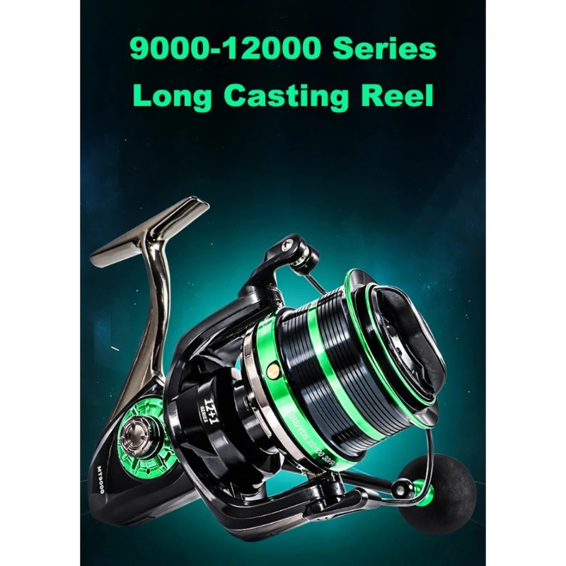 Fishing Reel 9000-12000 Series 25KG Max Drag Long Shot Jigging Spinning ...