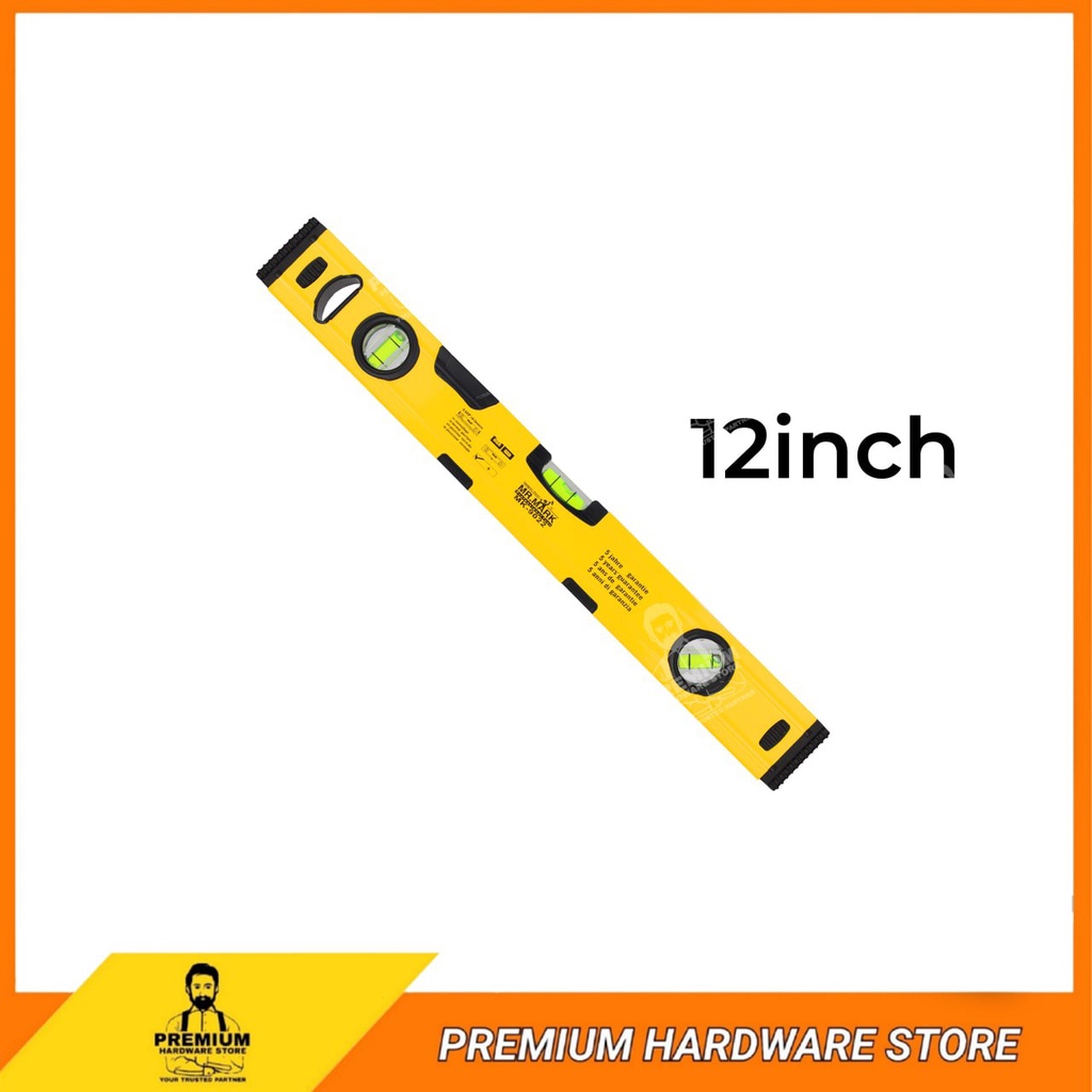 MR.MARK Magnetic Water Level Ruler 12 Inch 3 Vial Aluminum Horizontal ...