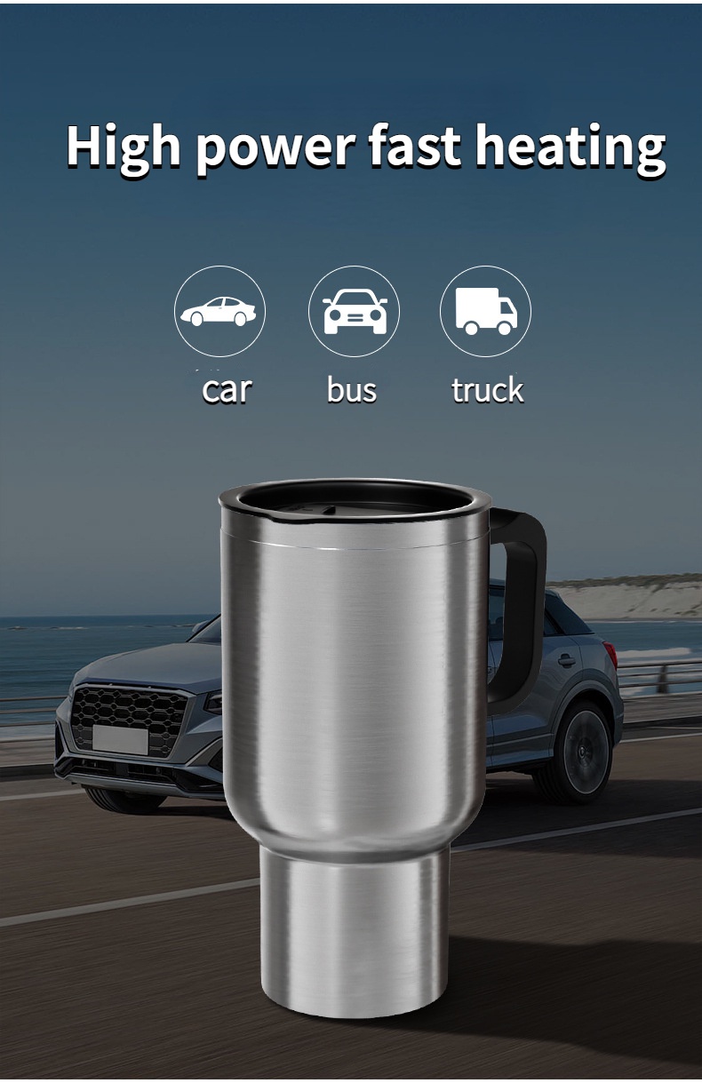 12V Car Heating Cup Electric Kettle Cars Thermal Heater Cups Boiling ...