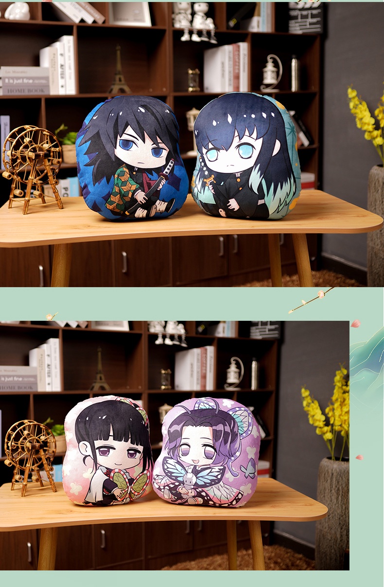 Demon slayer anime pillow Tanjiro Nezuko Zenitsu plushie pillow kid ...
