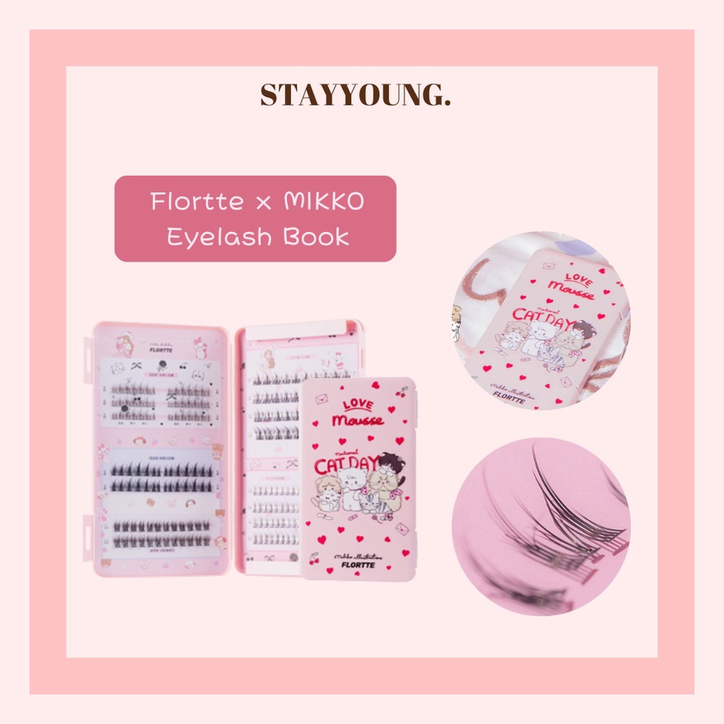[READY STOCK] FLORTTE X MIKKO Natural False Eyelash Big Eye Eyelash ...