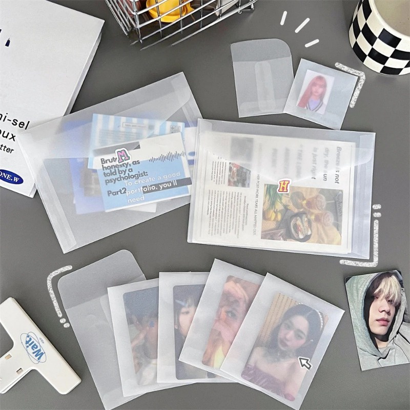 Blank Translucent Waterproof Envelope/ Small Postcards Photo Card ...