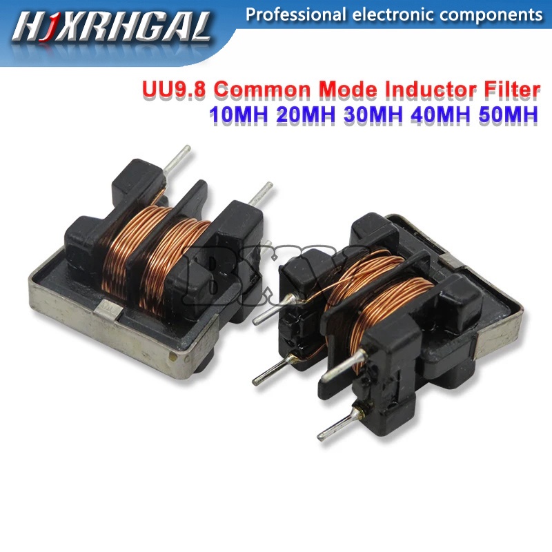 5PCS UU9.8 UF9.8 common mode choke 10MH 20MH 30MH 40MH 50MH for filter inductance pitch 7 * 8mm ...