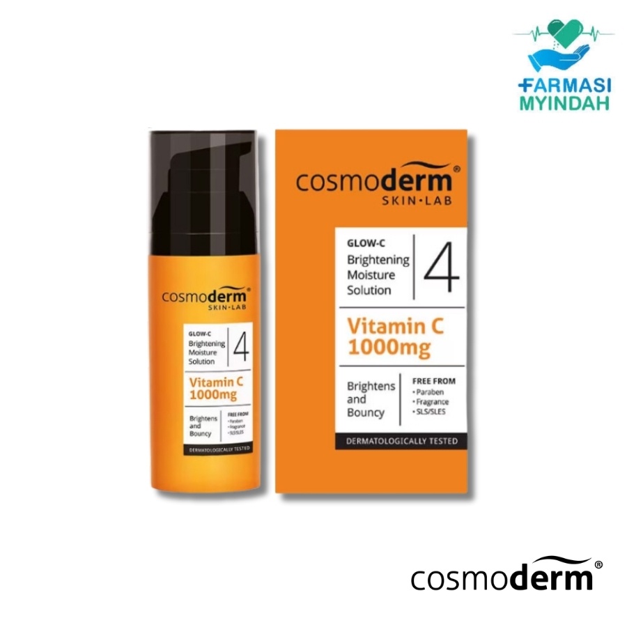 Cosmoderm Glow-C Brightening Moisture Solution 1000mg 50ml | Shopee ...