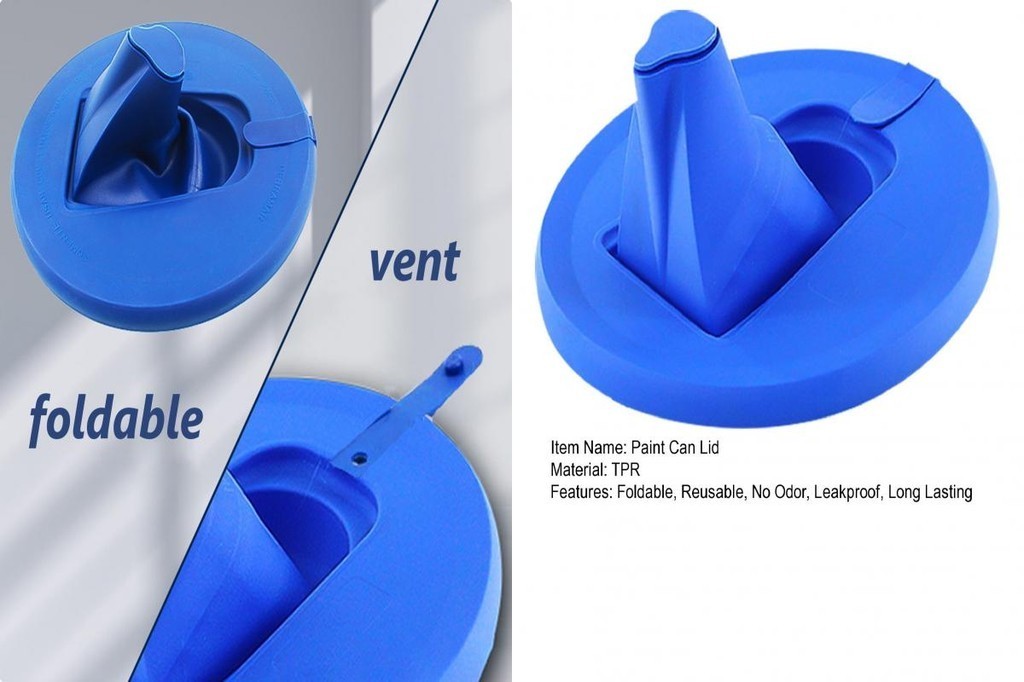 SQ Paint Cover Collapsible Paint Lid Foldable Paint Lid with Spout for ...