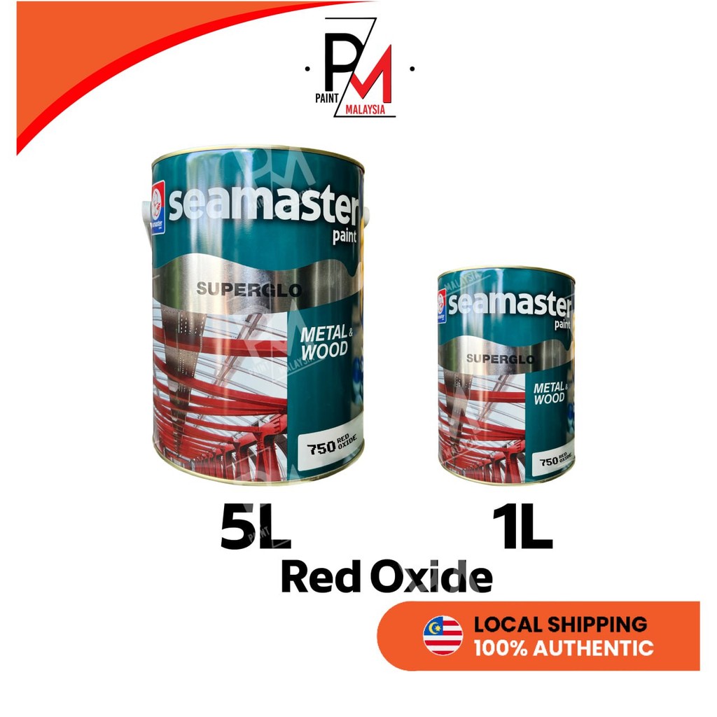 SEAMASTER 750 Cat Anti-Karat Merah Oksida – 1L & 5L | Red Oxide Metal ...