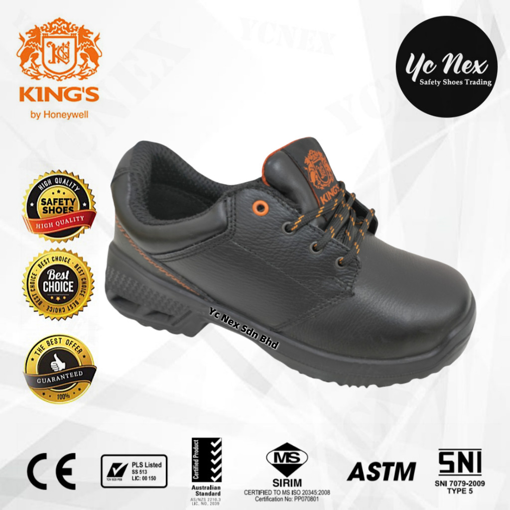 KING'S SAFETY SHOES KWS200 STEEL TOE CAP STEEL MID SOLE LOW CUT LACE UP ...