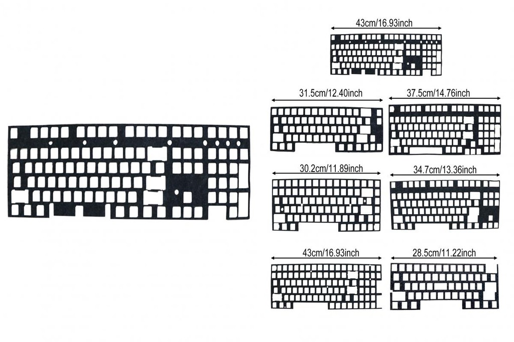 GRE- Programmer Keyboard Foam Pad Key Switch Sound-absorbing Foam ...