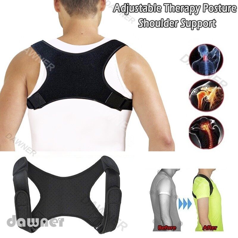 Support Back Shoulder Posture Corrector Strap Back adjustable posture ...