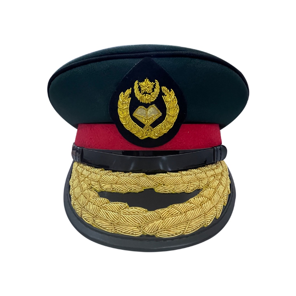 Outpost Peak Cap/ Topi Pegawai Dua Lapis Bunga Padi Kadet Remaja ...