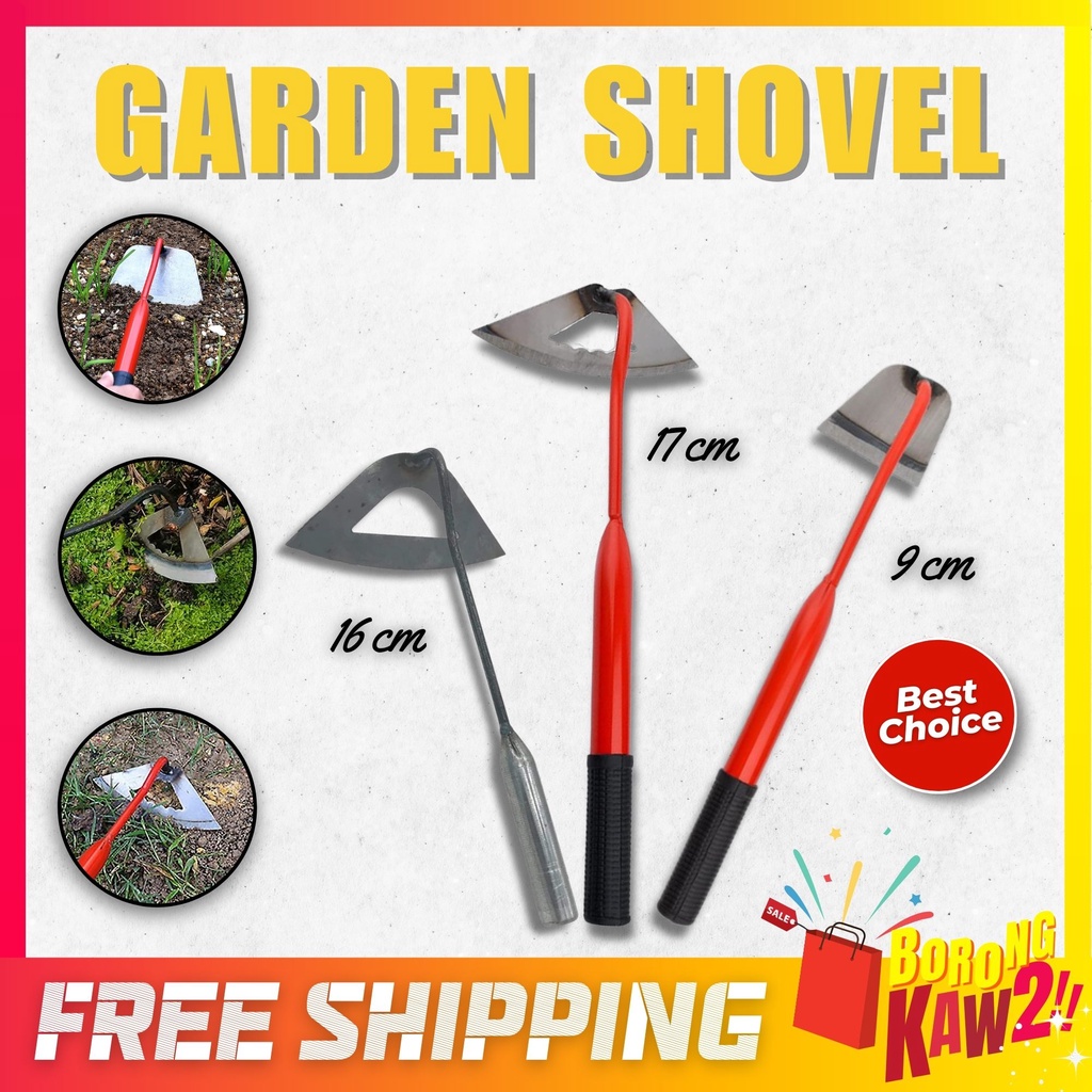 Hollow Garden Shovel 17cm 9cm Hand Hoe Gardening Tools Cangkul Rumput ...