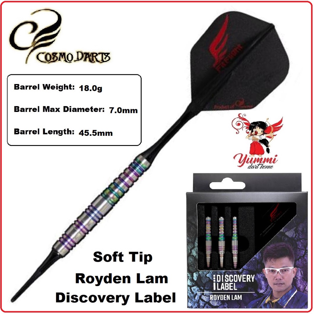 Cosmo Soft Tip Dart Discovery Label - Royden Lam (18G Barrel Weight ...